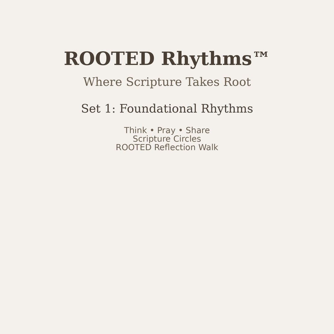 ROOTED Rhythms™ Scripture Study Posters | Christian Learning (digital ...