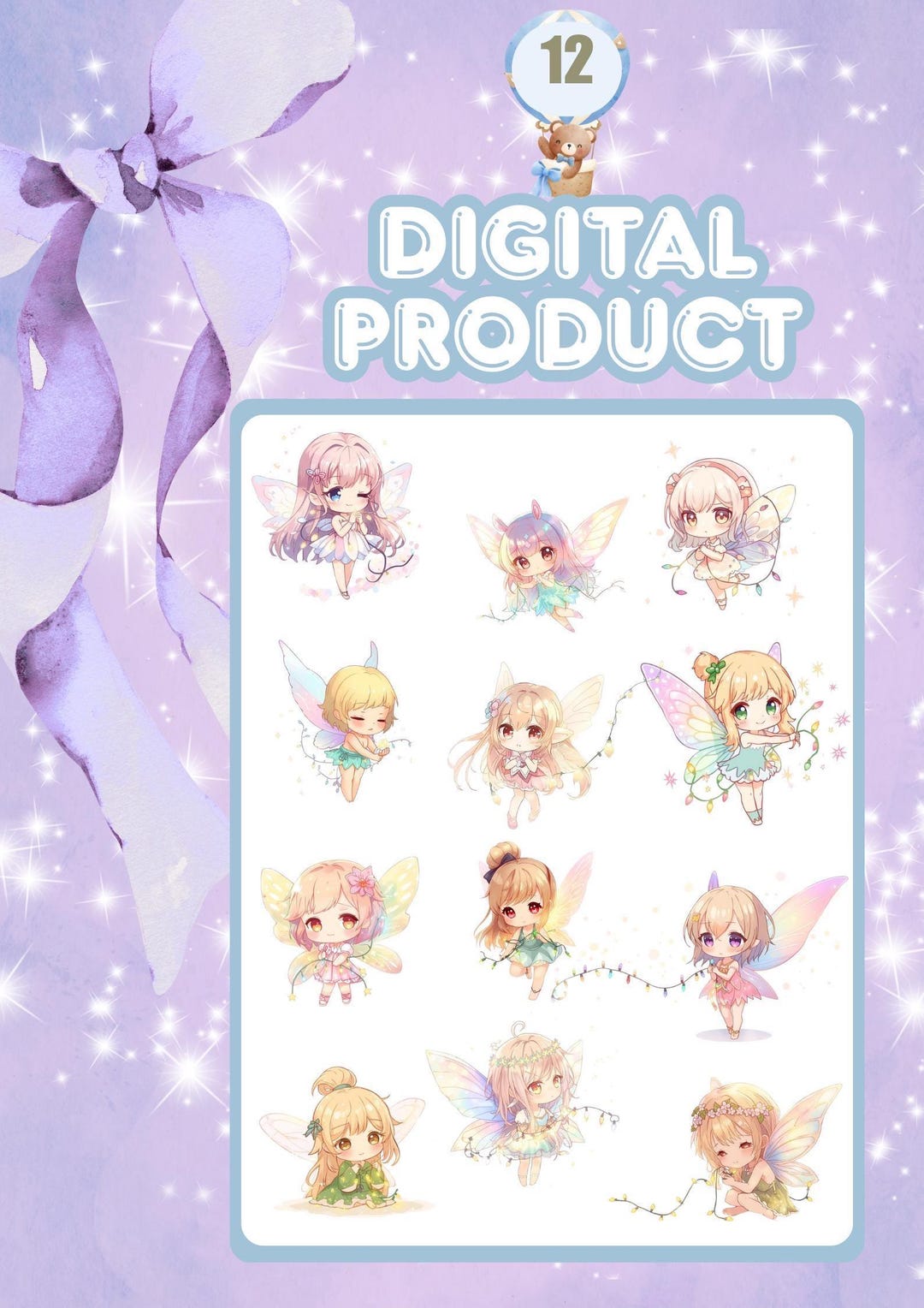 Aesthetic Fairy Princess Digital Stickers | Goodnotes Sticker Pack ...