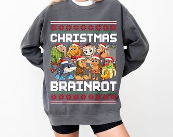 Italian Brainrot Ugly Christmas Sweater Png, Meme Italian Brainrot ...