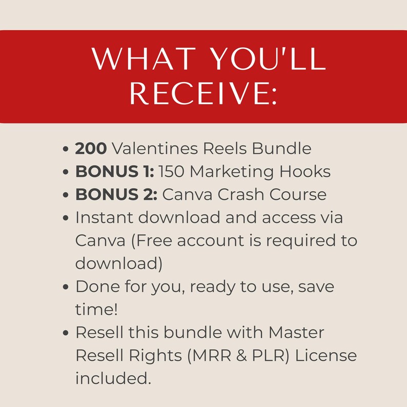 Valentines Day Instagram Reels With MRR PLR | Aesthetic Romantic Stock ...