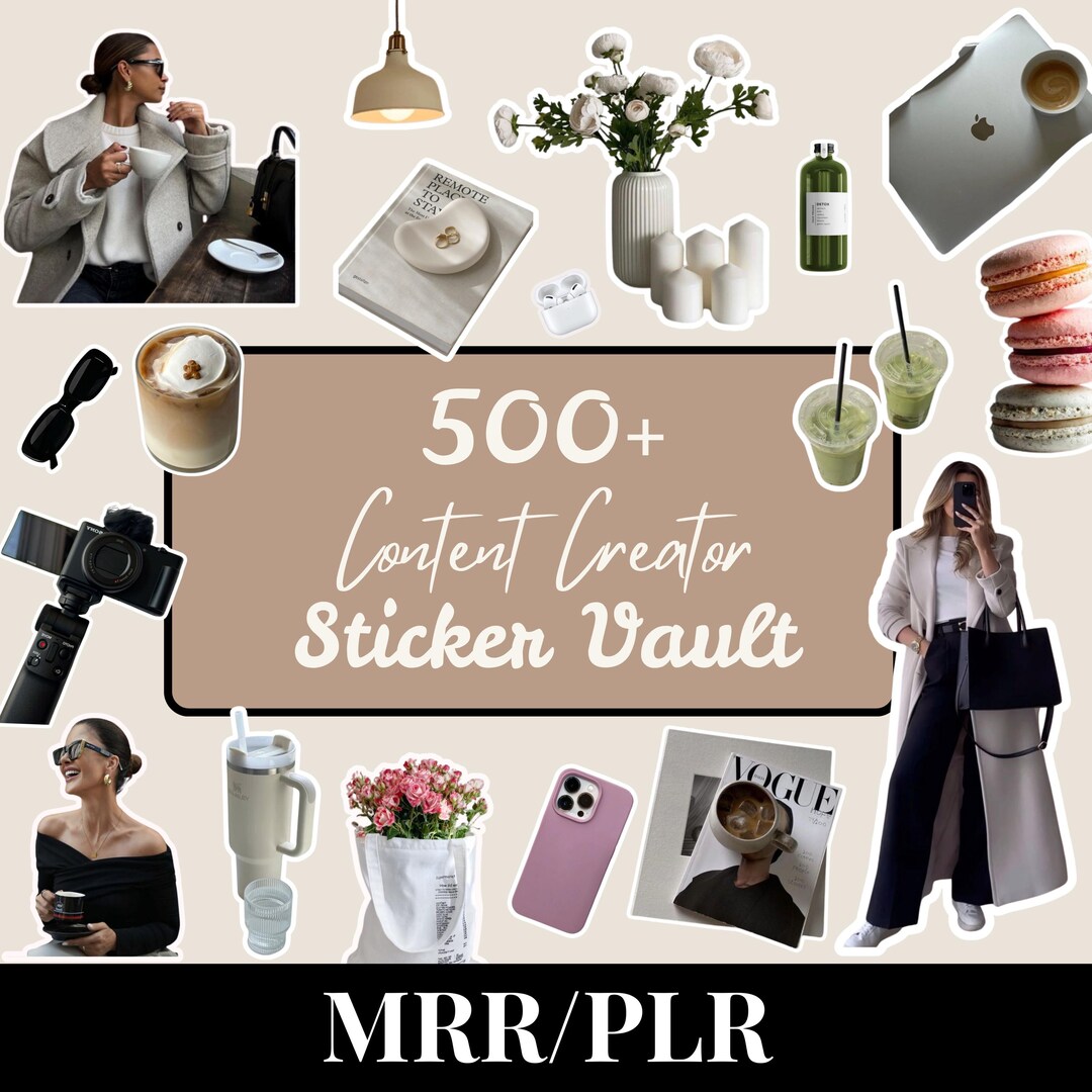 500+ Carousel Stickers Bundle MRR PLR | Canva Sticker Pack | PNG Social ...