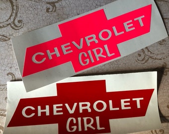 Chevy girl decal | Etsy