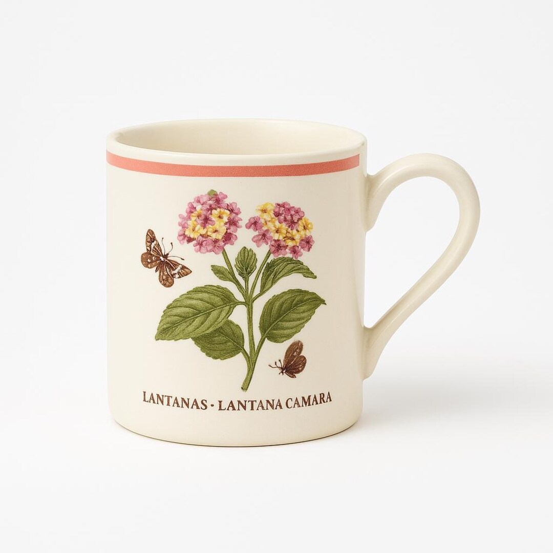 Botanic Garden Meadow Breakfast Mug Set of 6 - Etsy