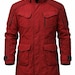 Red Tactical Utility Jacket | Military Style Field Coat | Sci-fi Pilot ...