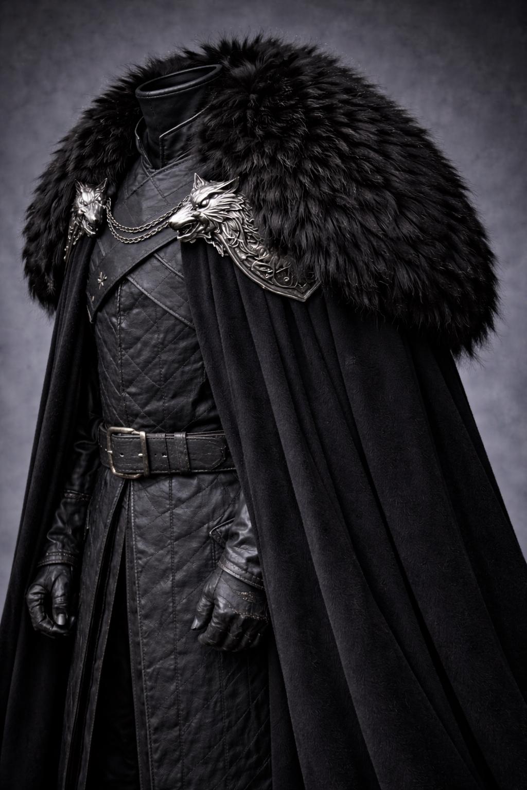 Dark Fantasy Faux Fur Cloak | Gothic Medieval Cape Costume - Etsy