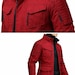 Red Tactical Utility Jacket | Military Style Field Coat | Sci-fi Pilot ...