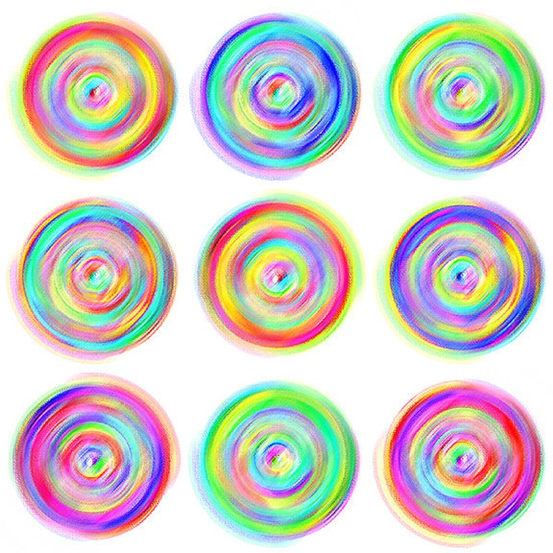 Multi Radial Art Print - Etsy