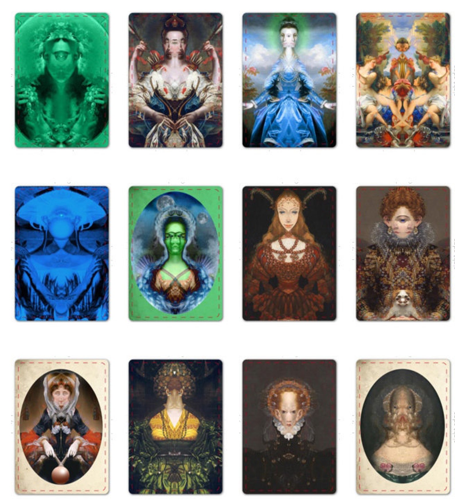 Angels and Aliens Oracle Cards 21 Large Cards Open Edition - Etsy