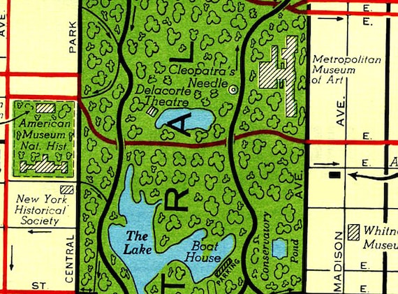 Detailed Central Park Map