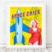 Space Chick Graphic Art Print - Etsy