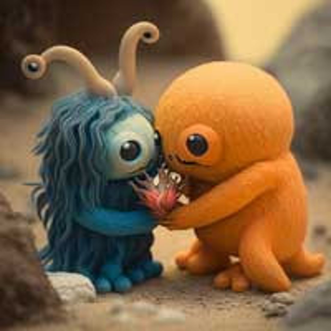 Cute Cryptid Monsters - Digital Photo Image - Printable Download - Etsy