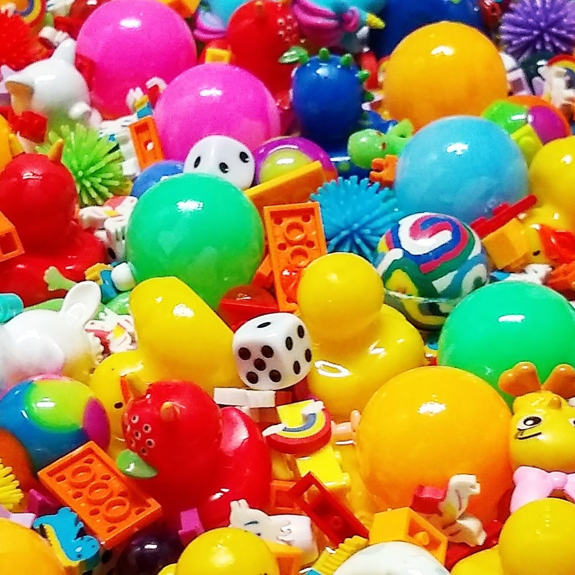 Original Mixed Media Plastic Toys Embedded in Resin on Wood Board ...