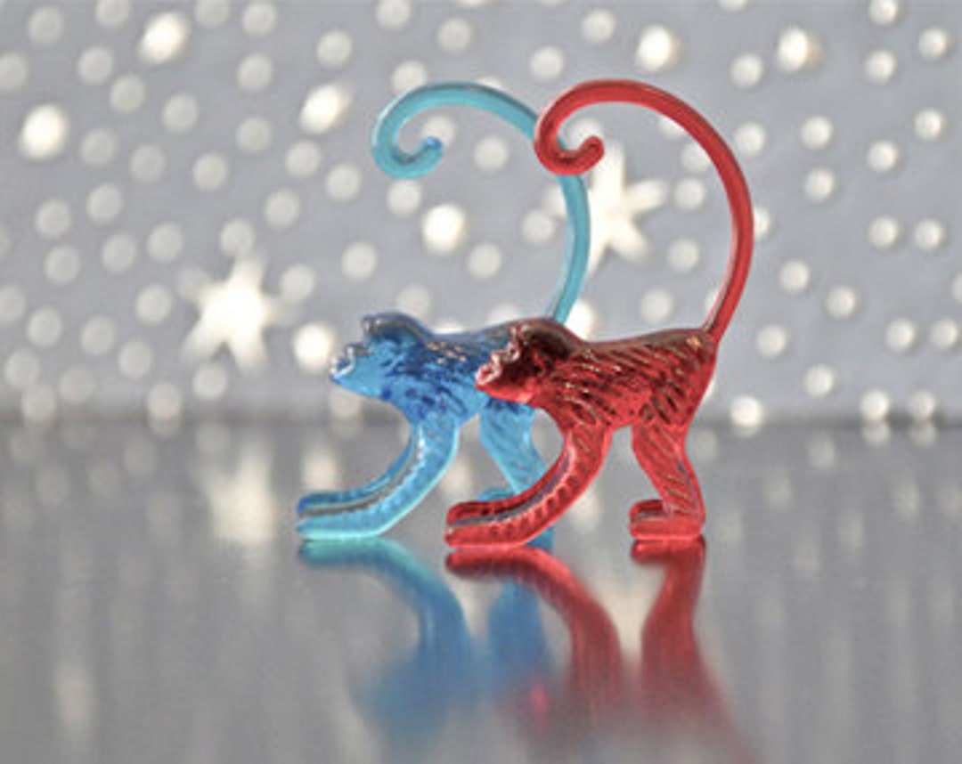 Twinkle Twinkle Little Stars - Blue Red Little Plastic Cocktail Monkeys ...
