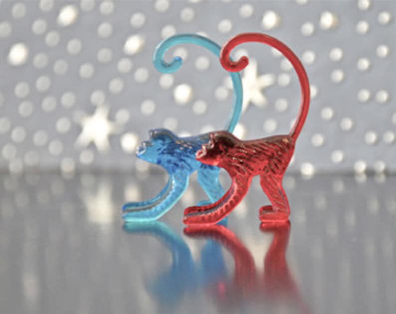 Twinkle Twinkle Little Stars - Blue Red Little Plastic Cocktail Monkeys ...