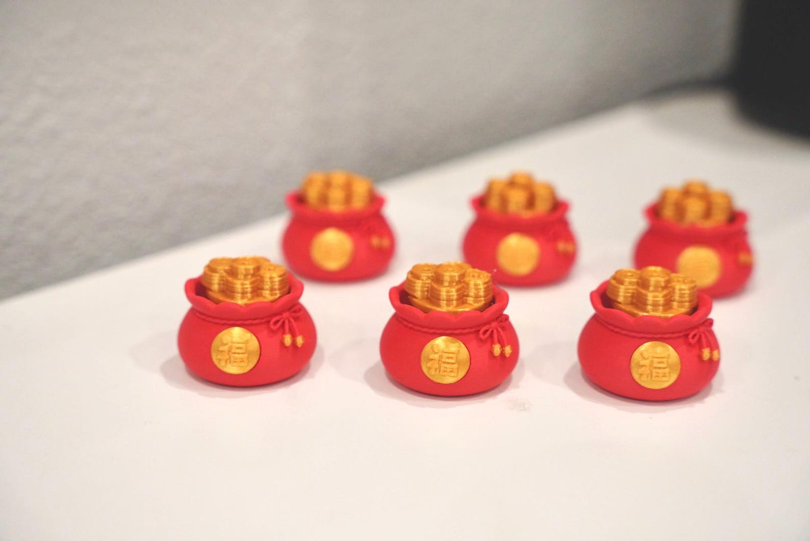 Lunar Year Fidget Clicker | Chinese New Year Coin Bag, Desk Toy - Etsy