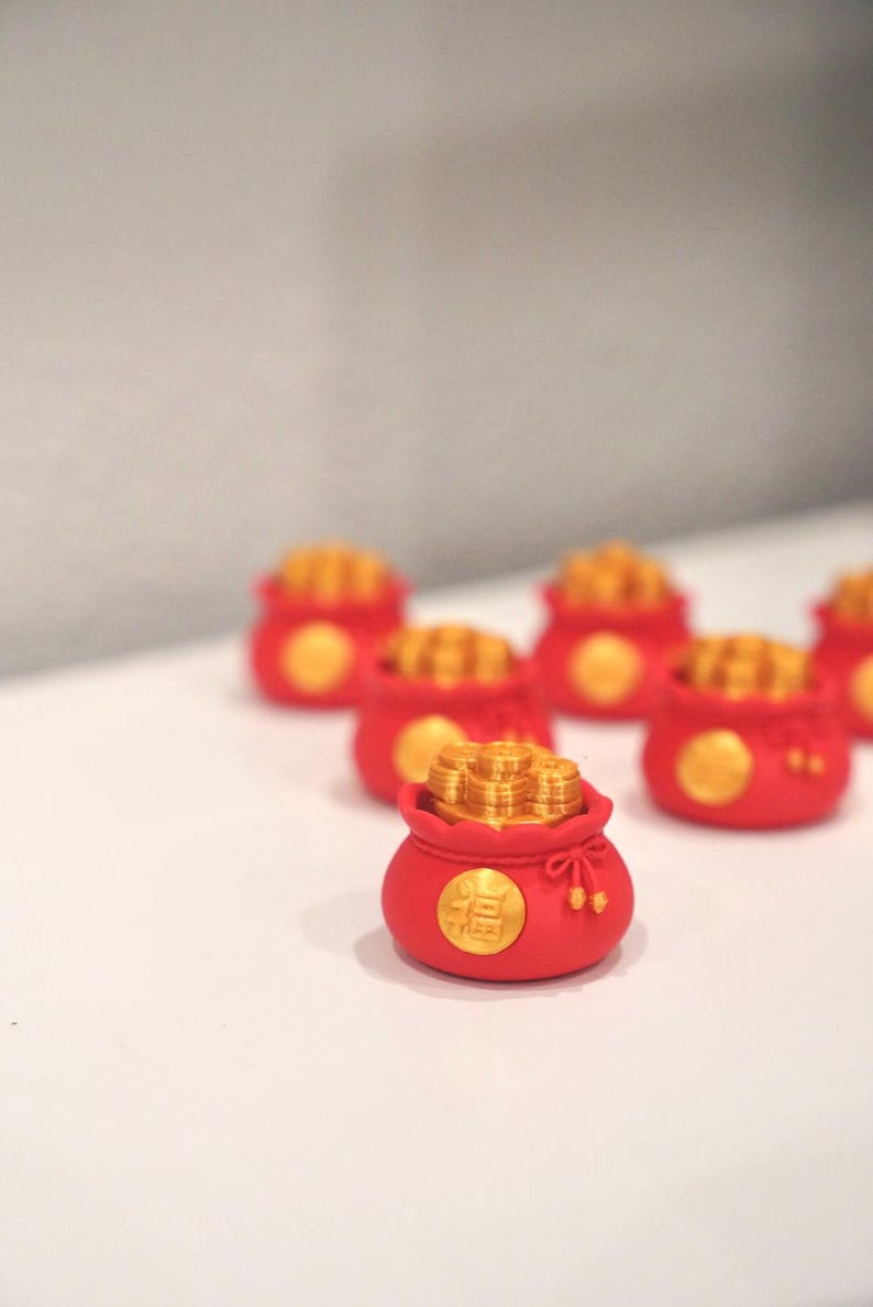 Lunar Year Fidget Clicker | Chinese New Year Coin Bag, Desk Toy - Etsy