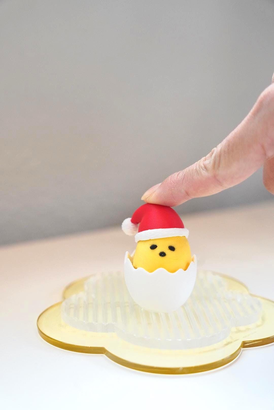 Christmas Santa Egg Fidget Toy (set of 2)- 3D Printed Desk Buddy ...