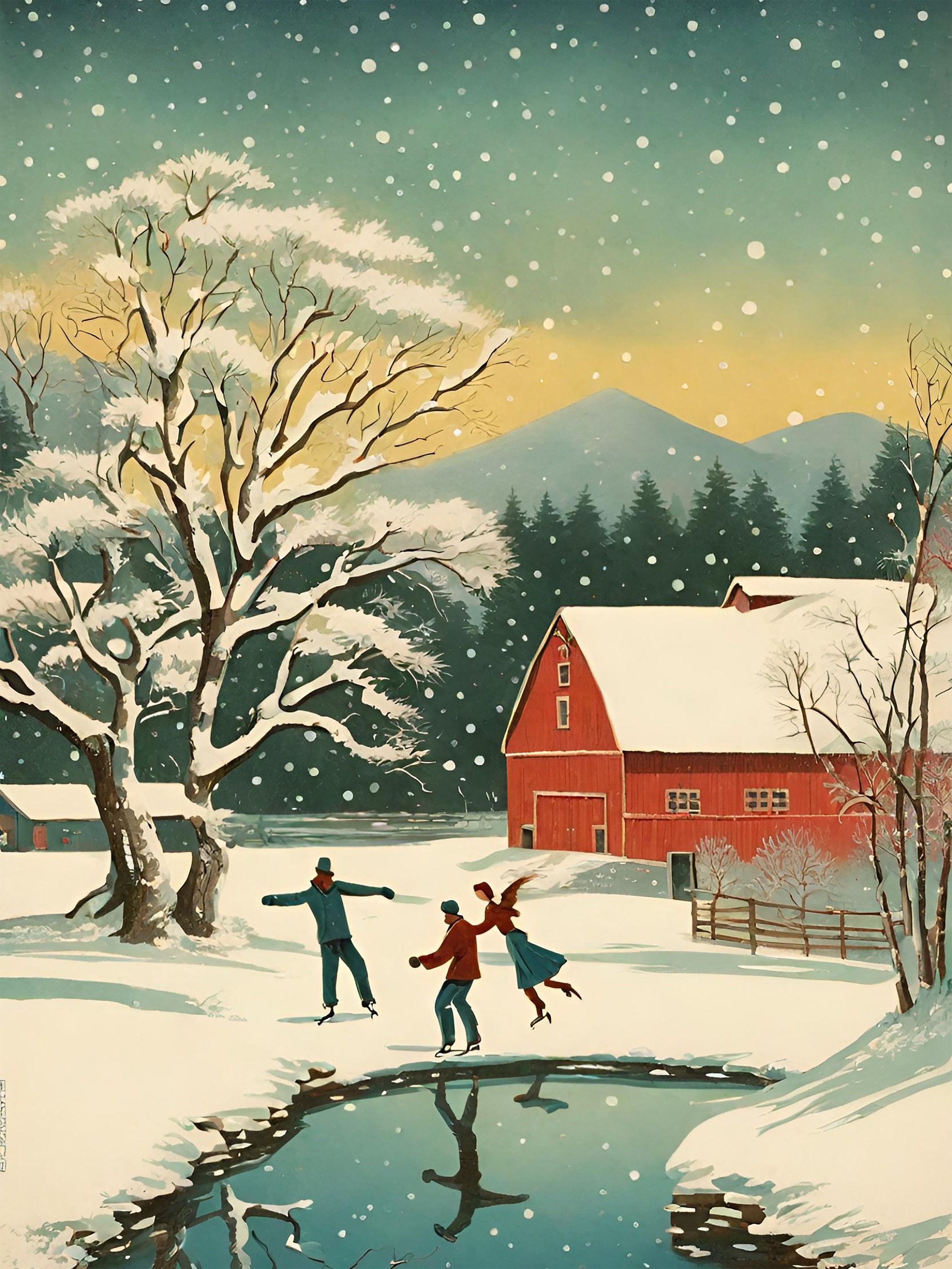 Winter's Nostalgia: A Digital Download Prints Collection of Winter ...
