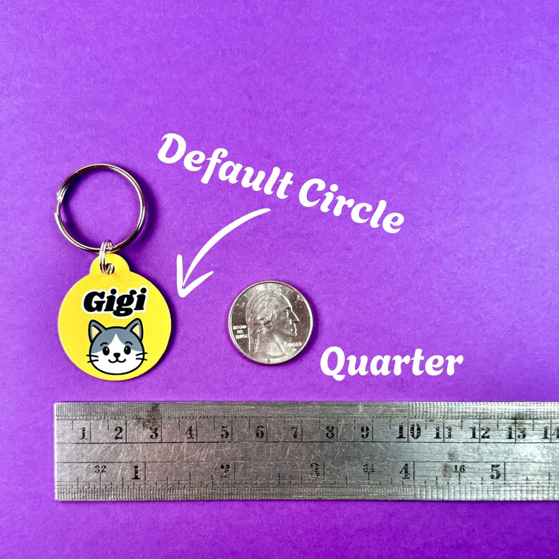 Personalized Cat ID Tag – Custom Aluminum Pet Tag With Face ...