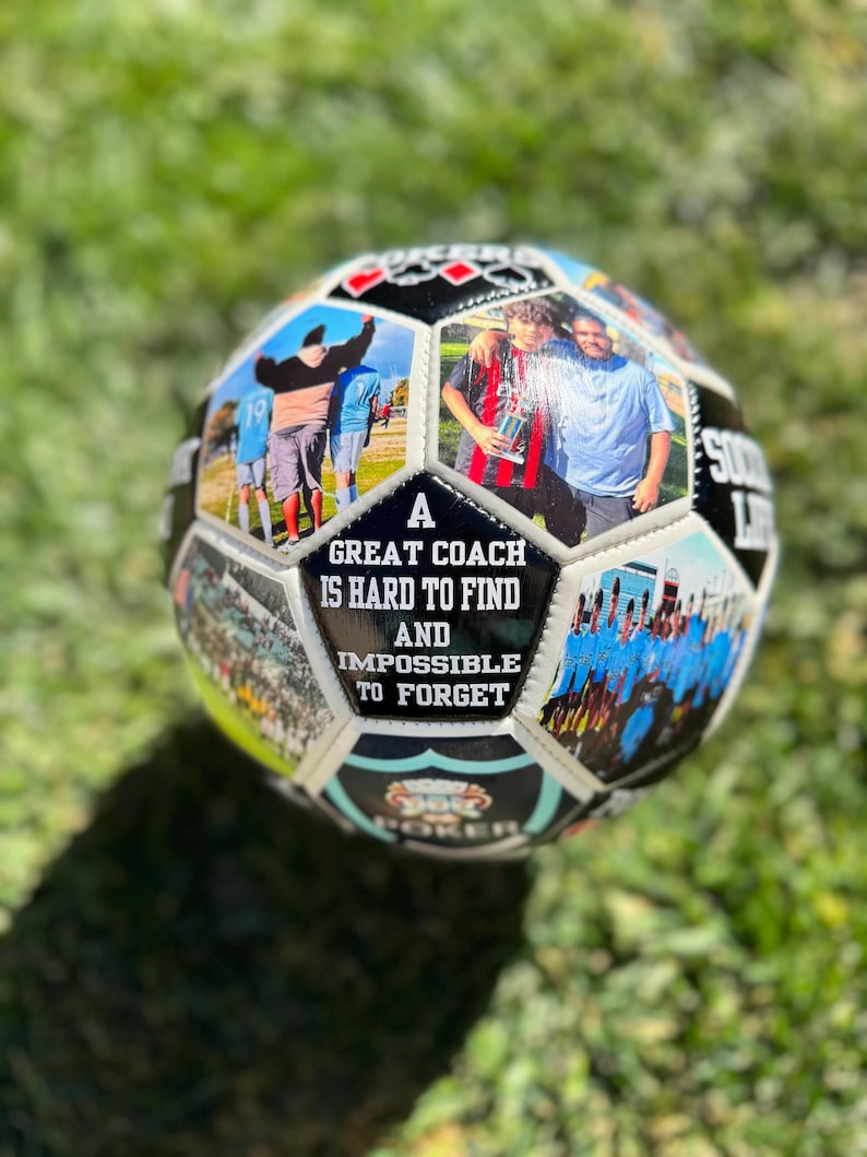 Custom Photo Soccer Ball, Coach/team Gift, Personalized Keepsake - Etsy