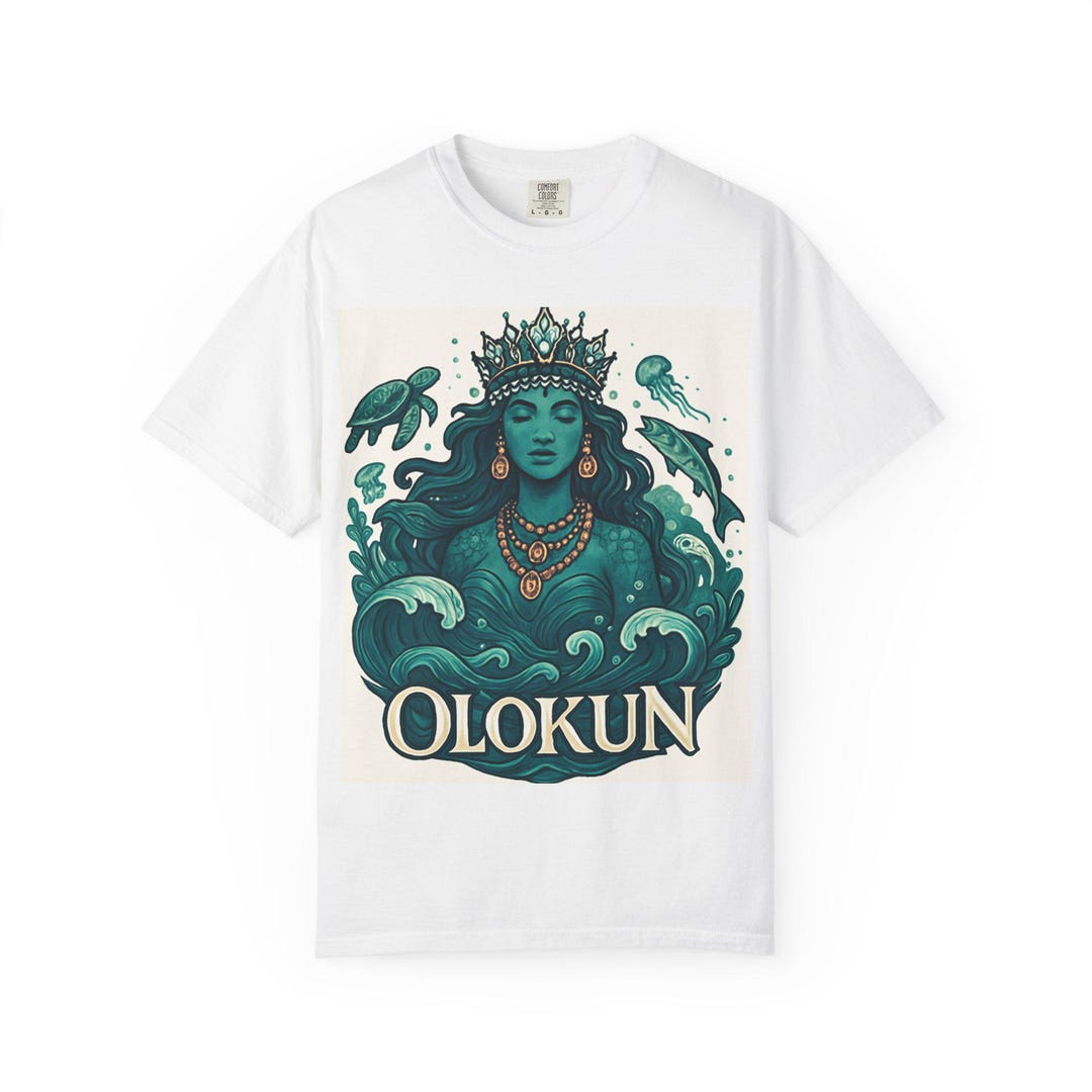 Olokun Sea Goddess T-shirt | Yoruba Ocean Deity Artwork - Etsy