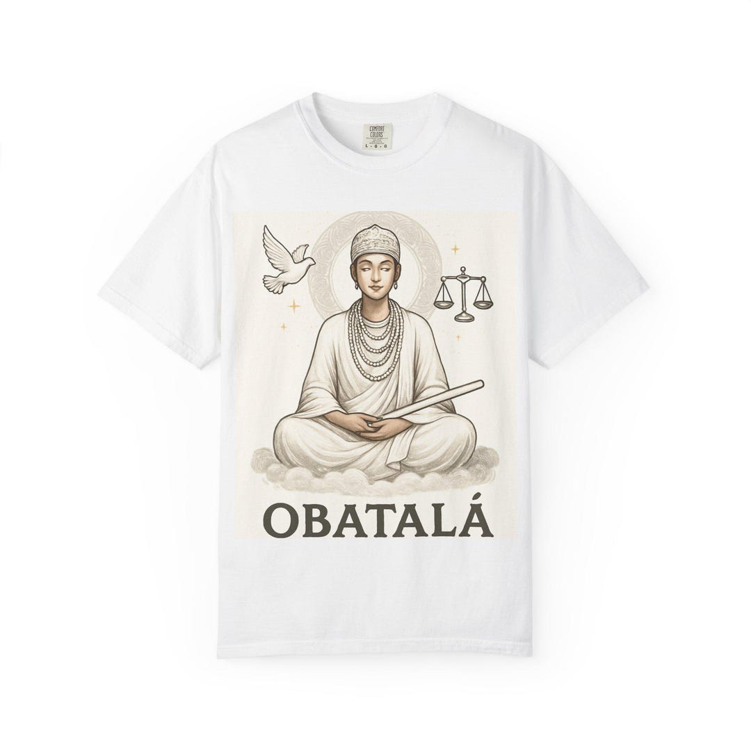 Obatalá Illustration T-shirt | Yoruba Orisha Spiritual Design - Etsy