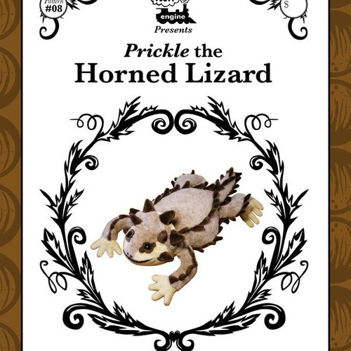Plush Horned Lizard horny Toad Pattern - Etsy