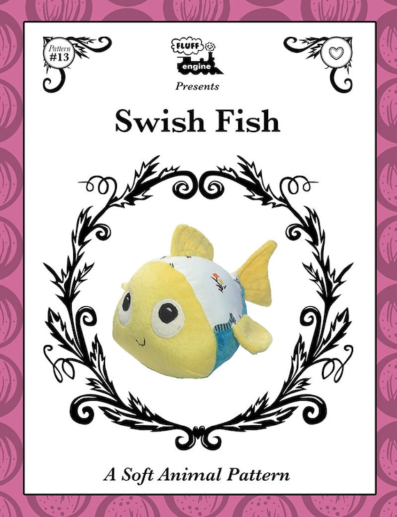 Swish Fish Plush Fish Toy Pattern | Etsy Australia