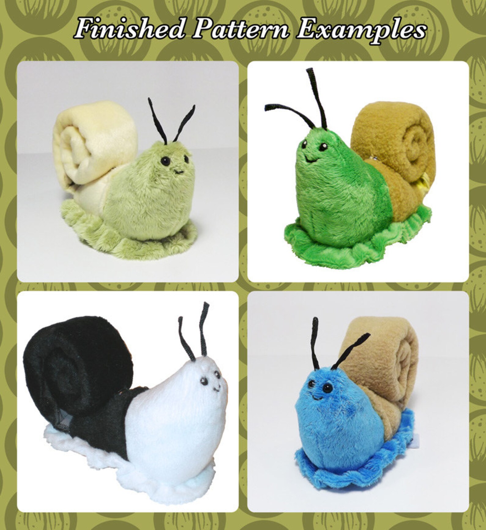 Snail Mail plush toy snail pattern | Etsy