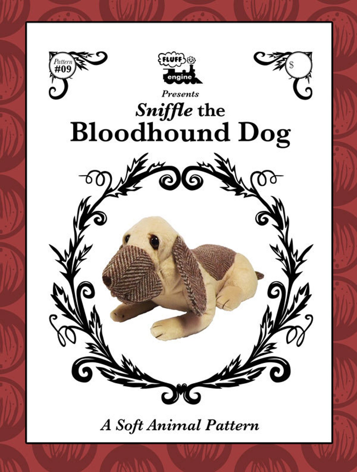 Bloodhound Dog - Plush Toy Dog Pattern - Etsy