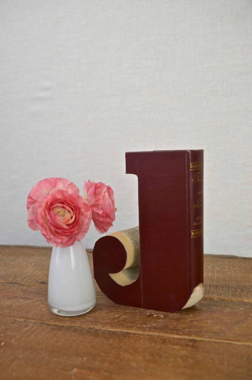 Vintage Smart Hand Cut Book Letters | Etsy