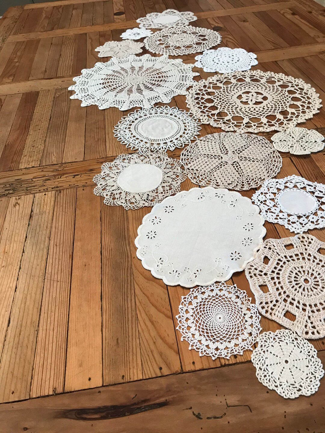 Custom Vintage Doily Table Runner: Made to Order - Etsy