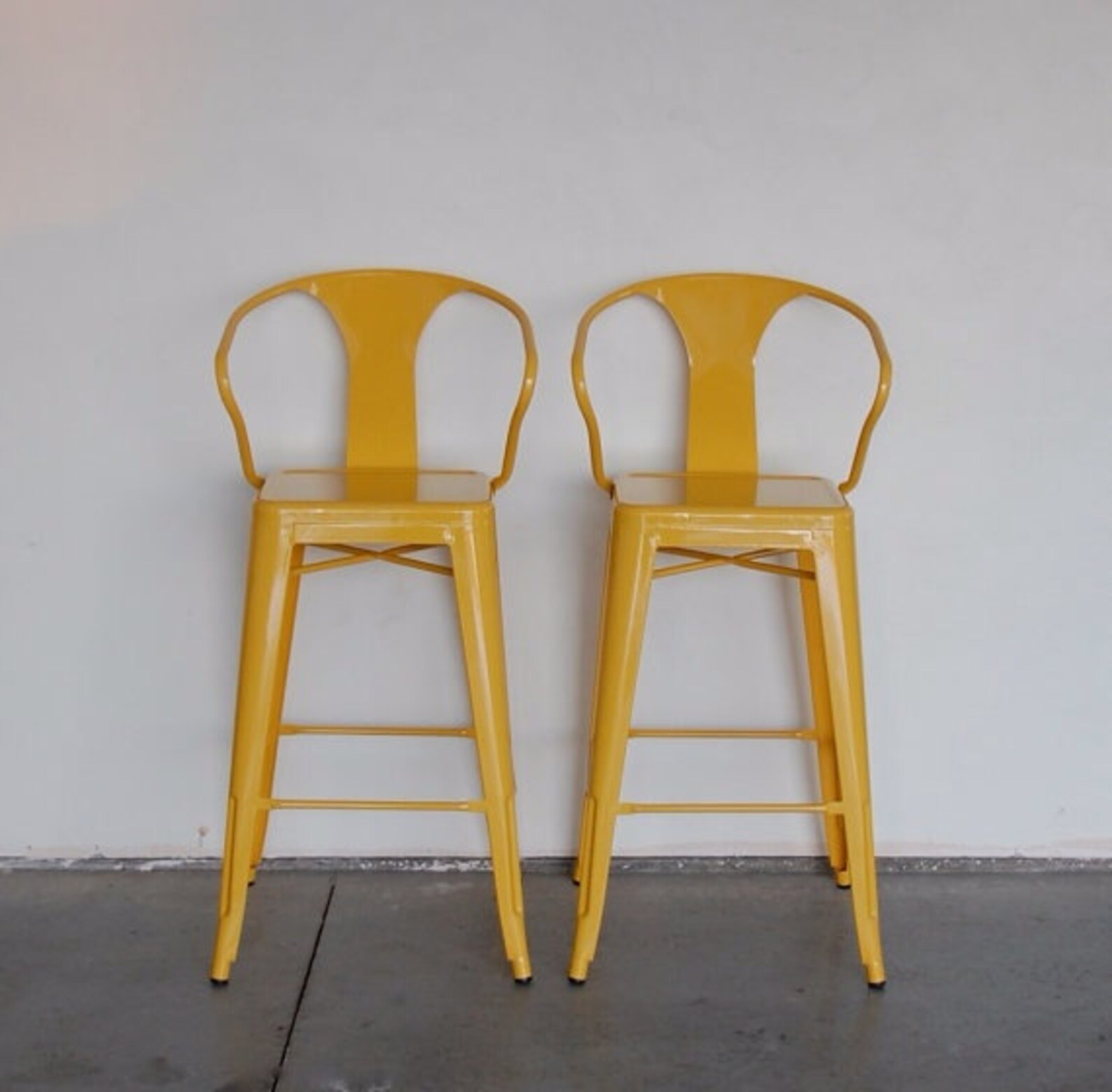 Custom Painted Tolix Style Arm Chair Counter Stool in 24 | Etsy