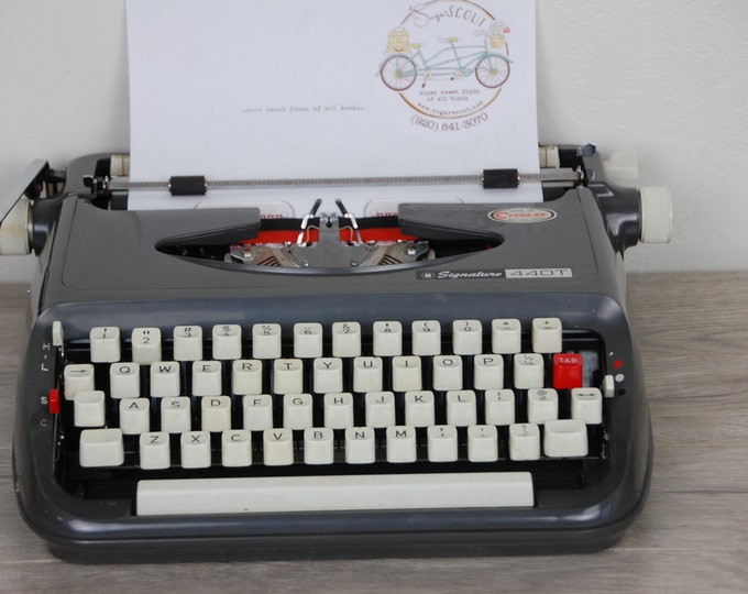 Cursive Brother Signature Typewriter 440T Script Typeface - Etsy