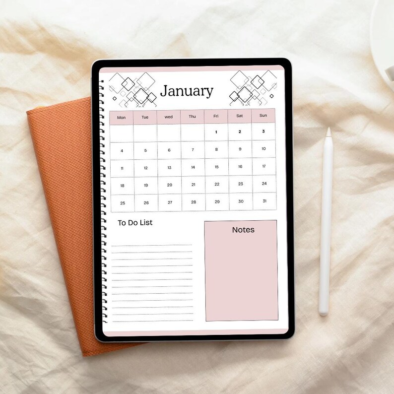 Monthly Planner Printable PDF 2026 | Minimal Productivity Planner | To ...