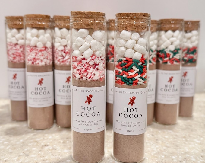 Hot Cocoa Gift | Hot Chocolate Favors, Stocking Stuffer, Christmas Eve ...