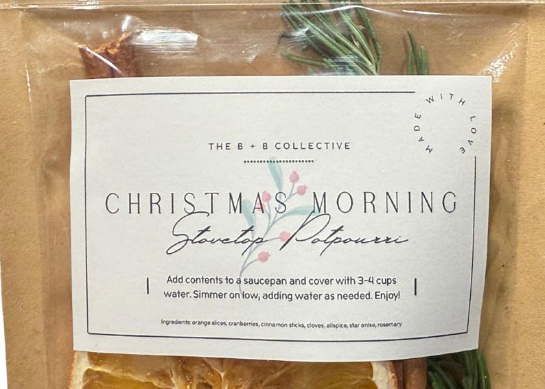 Christmas Stovetop Potpourri | Holiday Simmer Pot, Winter Fragrance Kit ...