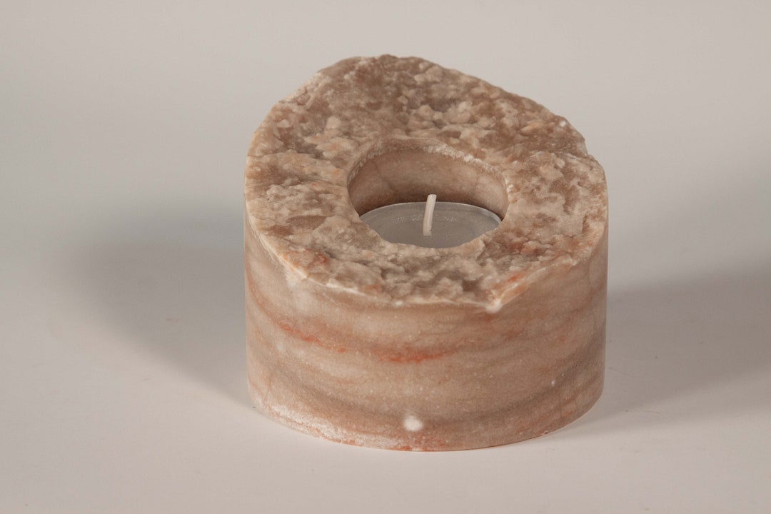 New Mexico Pink Alabaster Tea Light Holder - Etsy