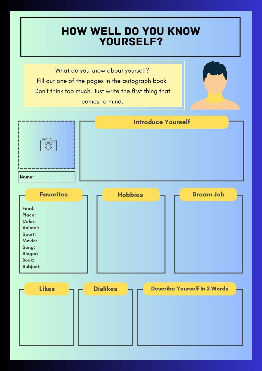 Destiny Worksheet | Self Discovery & Life Purpose Printable | Personal ...