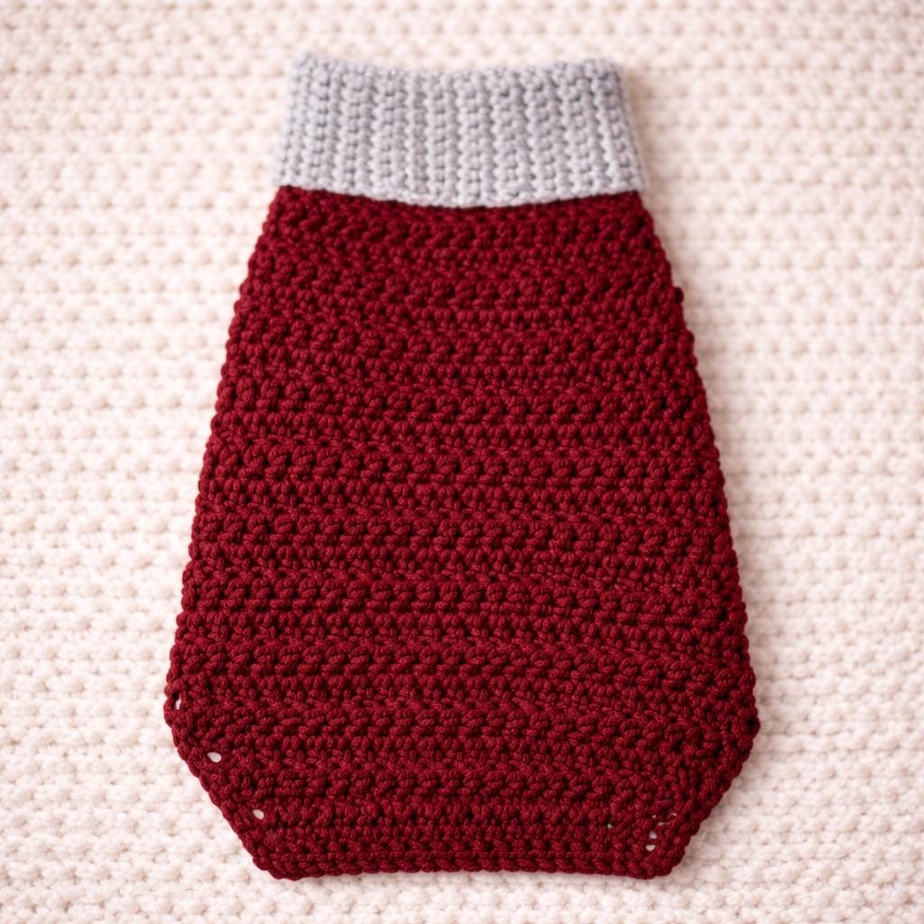 Crochet Dog Sweater Pattern | Cowl Neck Dog Coat | Small to Large Dogs ...