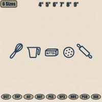 Baking Clipart. Hand Drawn Cake, Cookie, Meringue Clip Art. Bakery ...