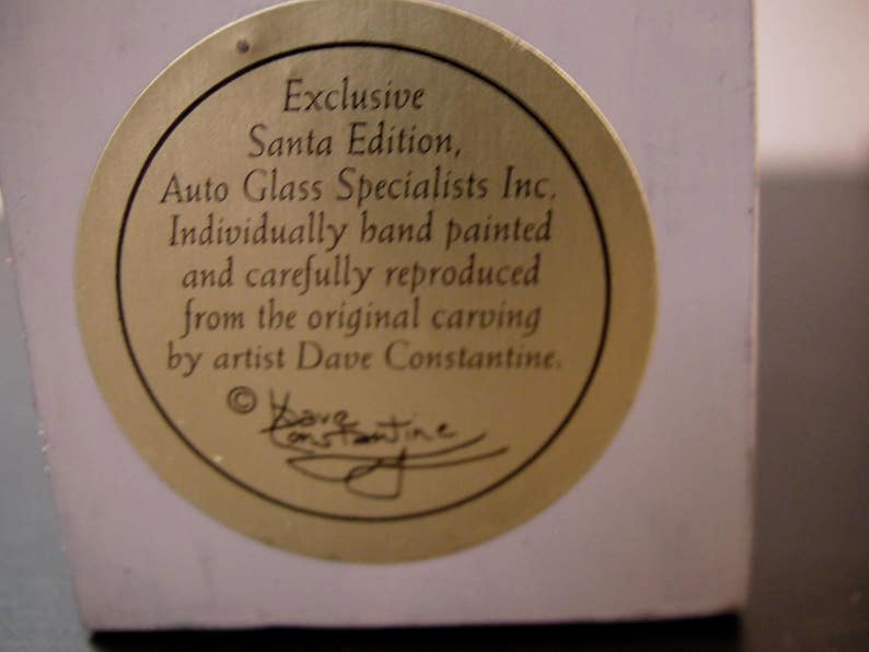 Rare Santa Claus Hand Painted Figurine - 1997 Edition - Dave ...