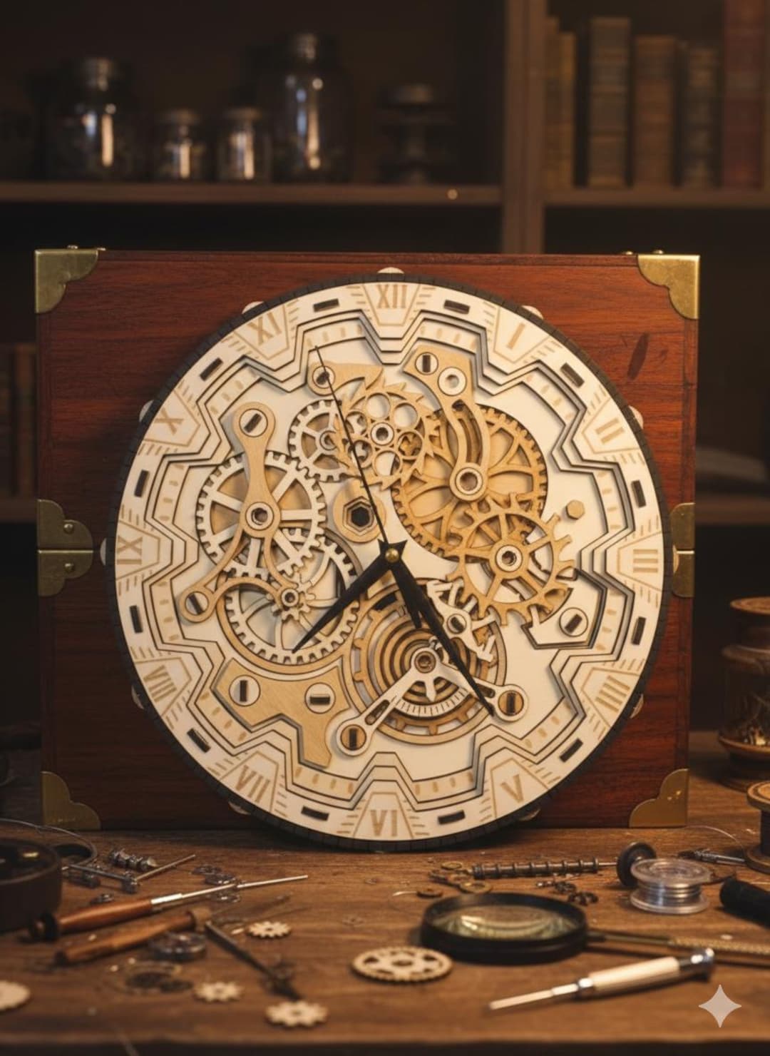 3D Wall Clock: Laser Cut (digital Download) - Etsy