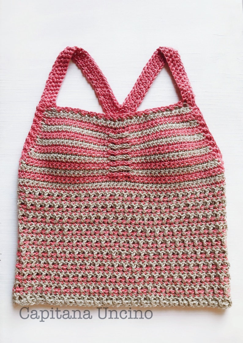 Pdf-file for Crochet PATTERN Aava Crochet Top, Cropped Top, Xs,s,m,l,xl ...