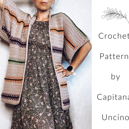 Pdf-file for Crochet PATTERN Wandering Jane Jacket 5 - Etsy