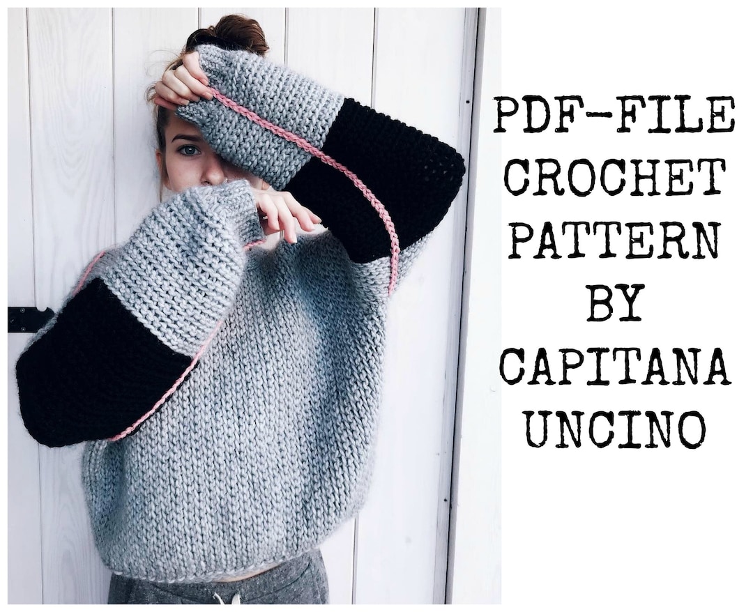 Pdf-file for Crochet PATTERN for Tell Me a Story Cropped Sweater for ...