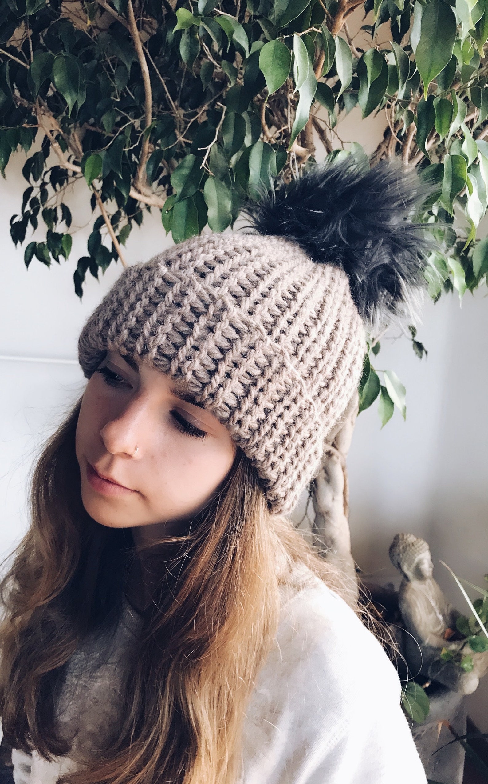 PDF Crochet PATTERN for Wandering Jane Beanie, 3 Sizes S, M, L, Easy ...
