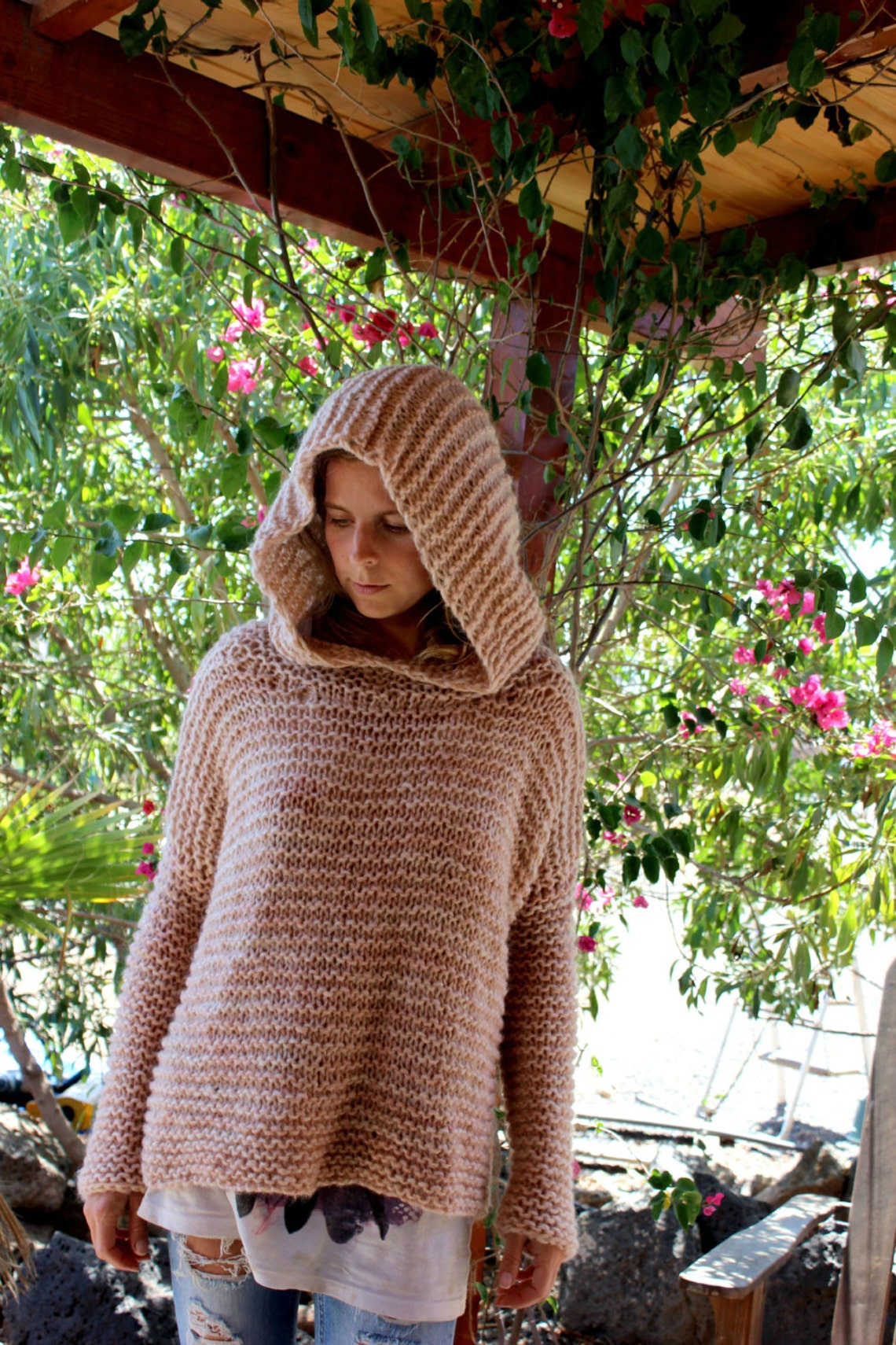 PDF Knitting PATTERN for Hoodie Sizes XS-S/M-L Sweater - Etsy