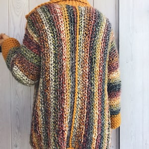 Pdf-file for Crochet PATTERN, Wandering Jane Jacket, 5 Different Sizes ...