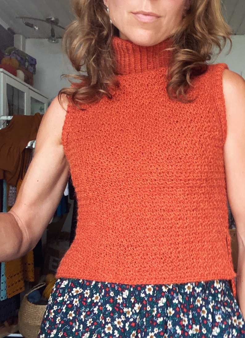 Pdf-file for Crochet PATTERN Elsa Slipover Vest 6 Sizes - Etsy